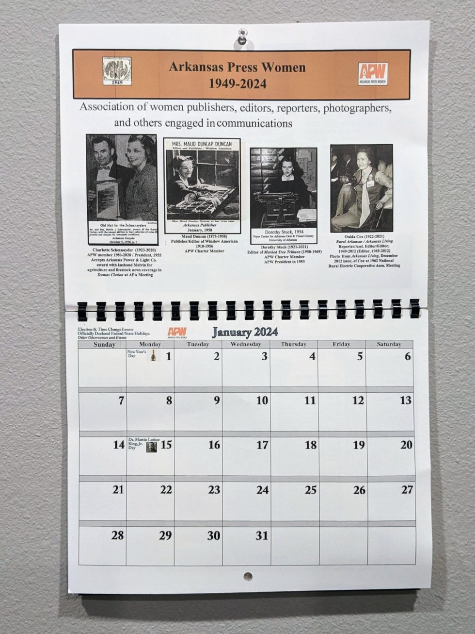 Celebrating APW’s 75th anniversary through history - Arkansas Press Women